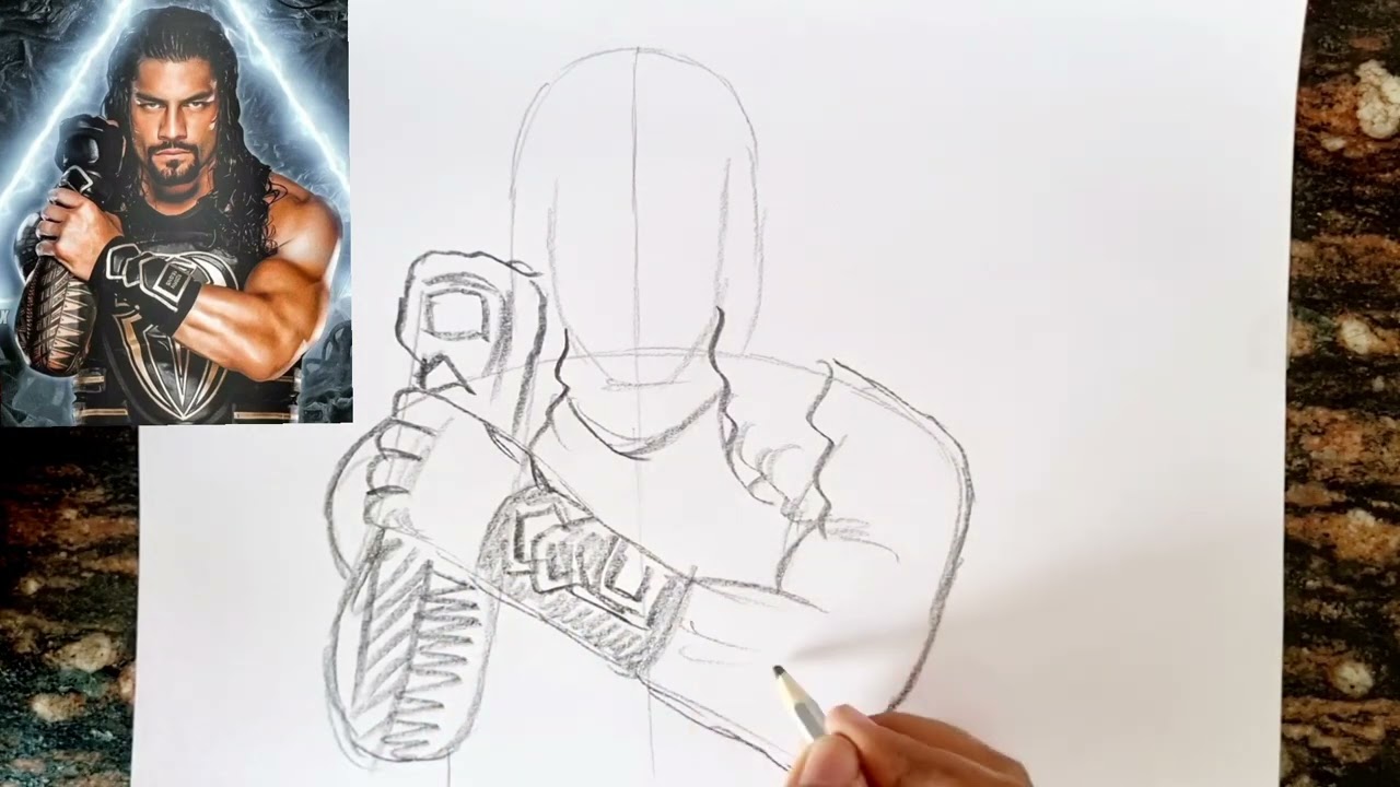 How To Draw Roman Reigns