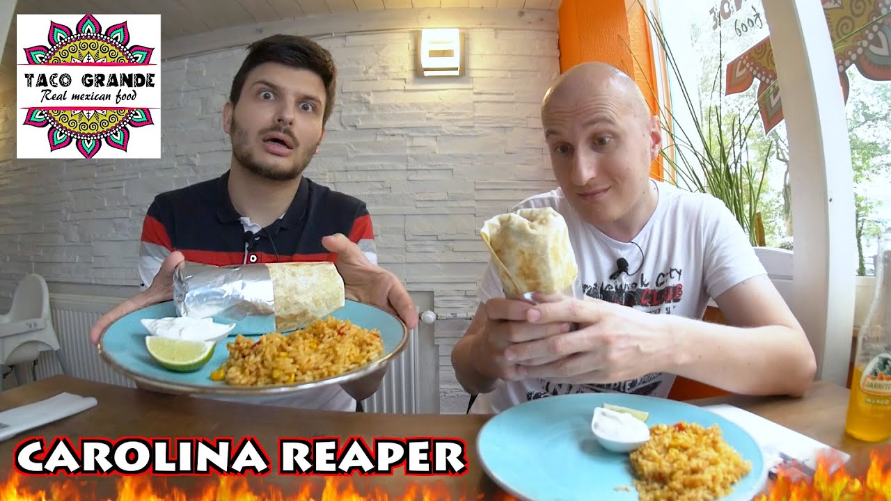 2020-07-24 Wyzwanie Ostrości: #266 Burrito z Carolina Reaper z Taco ...