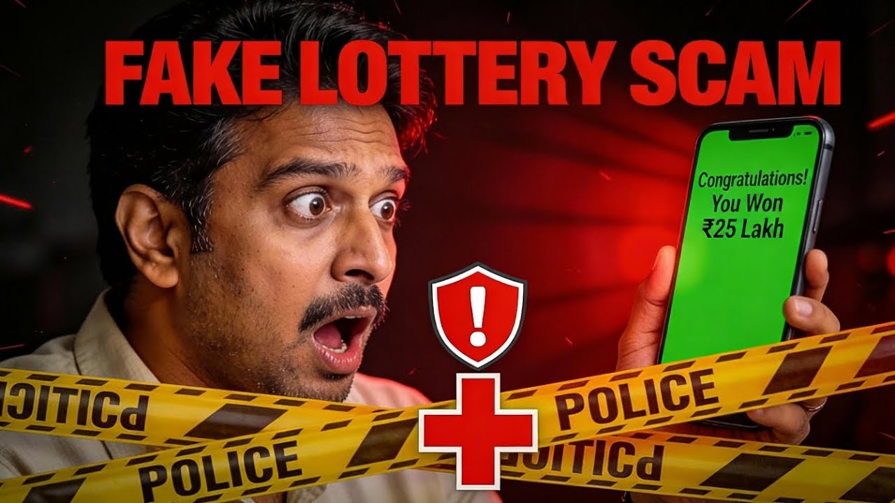 Fake Giveaway & Lottery Scam Alert 🚨 | Don’t Pay a Single Rupee | Cyber ...