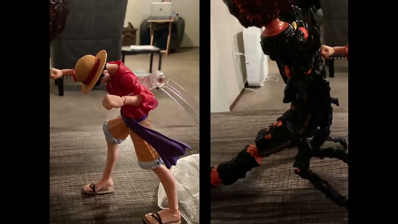 Luffy VS Magma scorpion (stop-motion) /ONE PIECE\ - YouTube