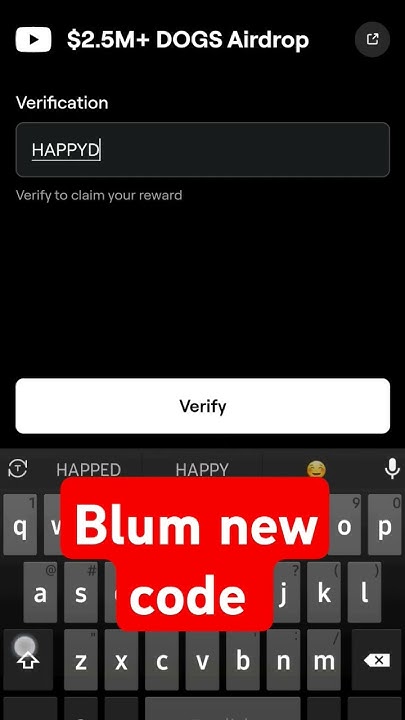 Blum New code. Blum verification code. Blum verify key. #blum #blumcode #codeblum - YouTube