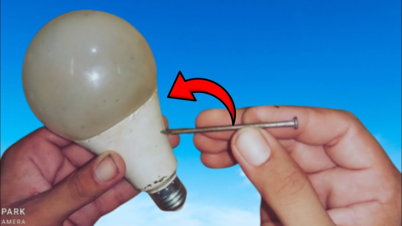Relighting a Broken LED Bulb With a Nail | LED Light easy Repair at ...
