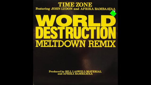 TIME ZONE - World Destruction (Radio edit) - 1984 Vinyl 12" Single ...