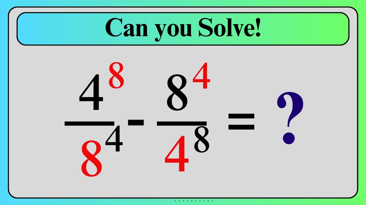 Nice Exponent Math Simplification | Exponent Math - YouTube