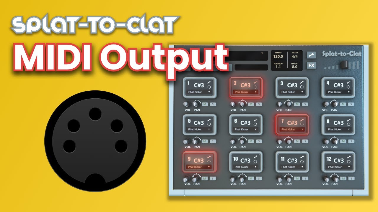 Splat-To-Clat - Multi-MIDI Output Routing Per Pad and Per Channel - YouTube