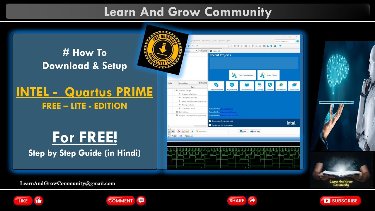 [In Hindi] | Free Intel Quartus Prime Download & Installation Step-by-Step Guide for Windows ...