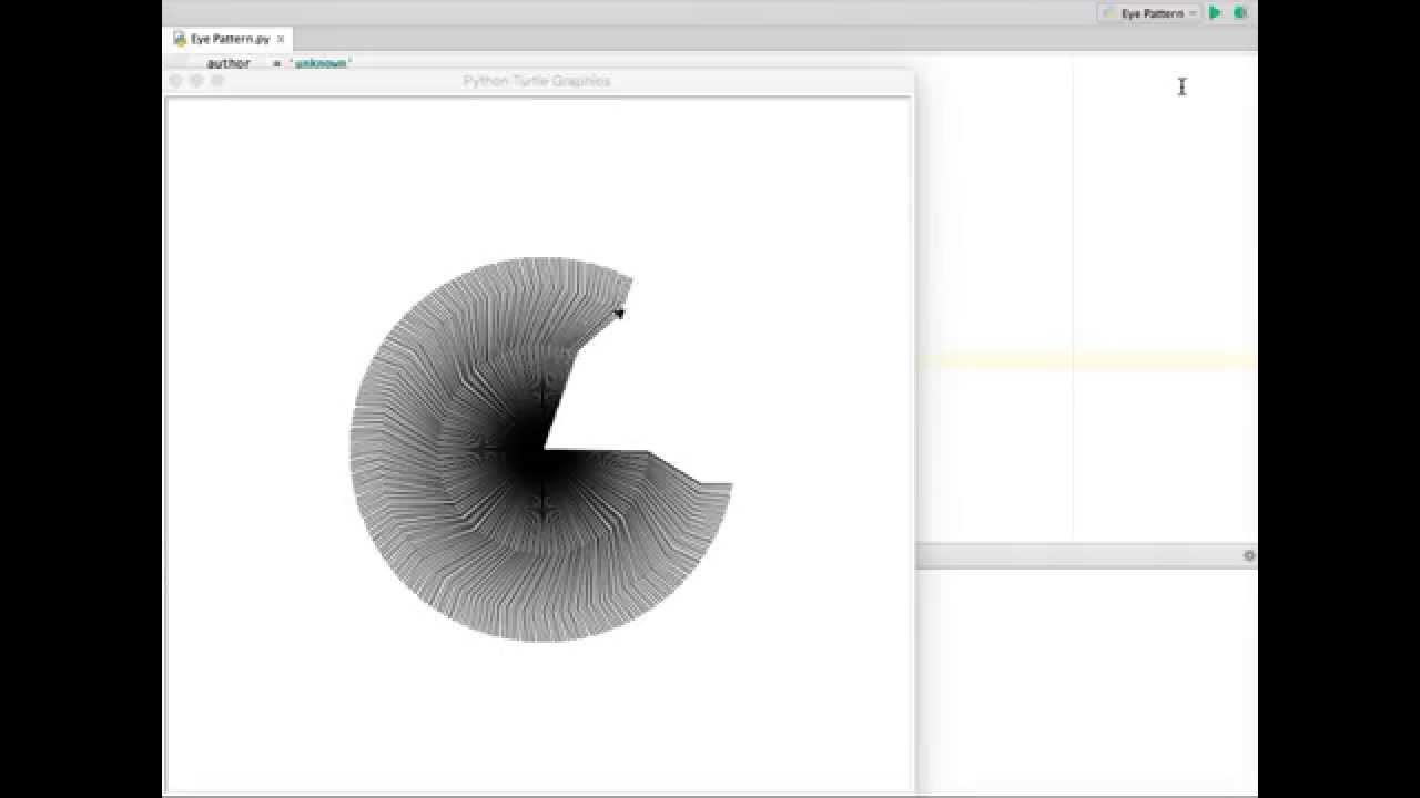Python Turtle Creation- Eye Pattern - YouTube