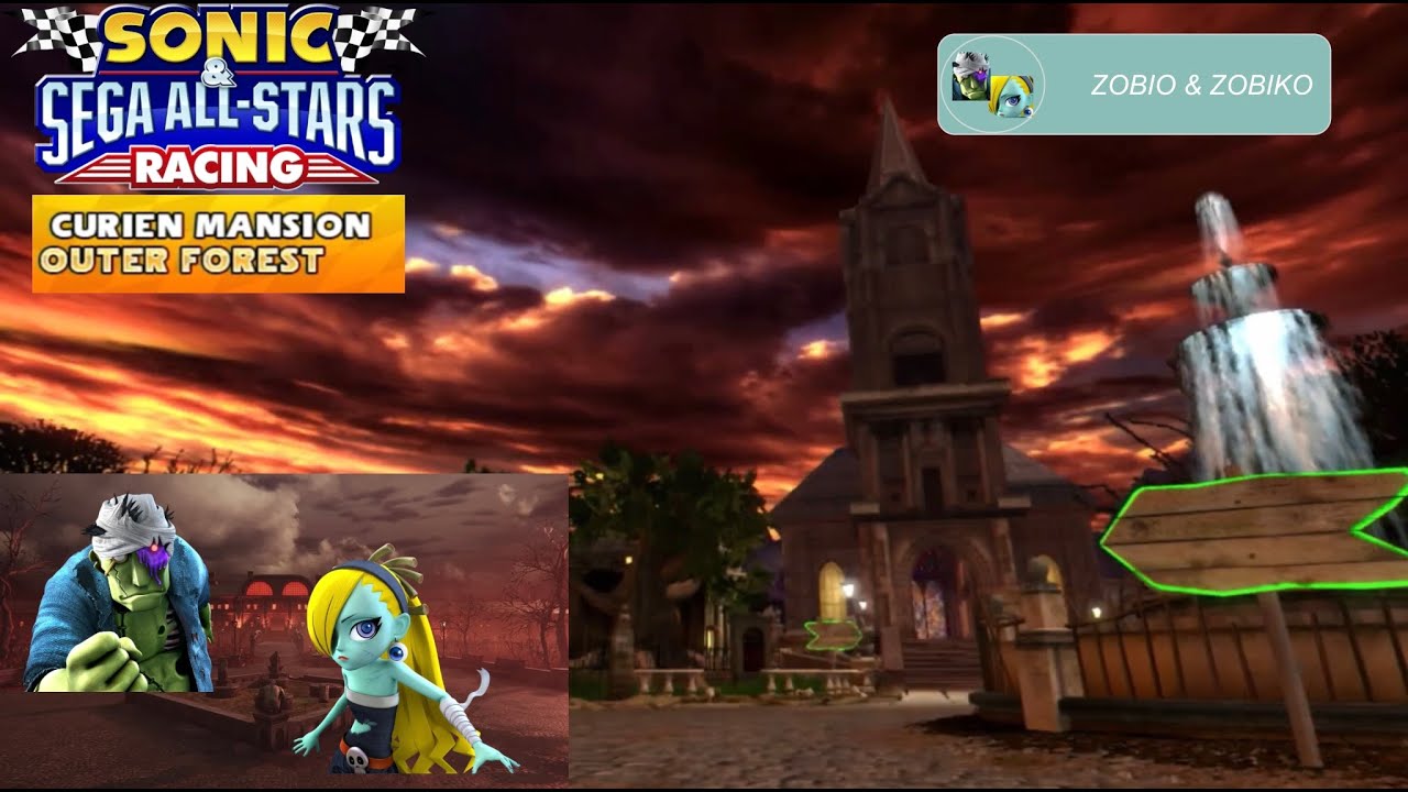 Sonic & SEGA All Stars Racing (Wii) Outer Forest (Zobio and Zobiko ...