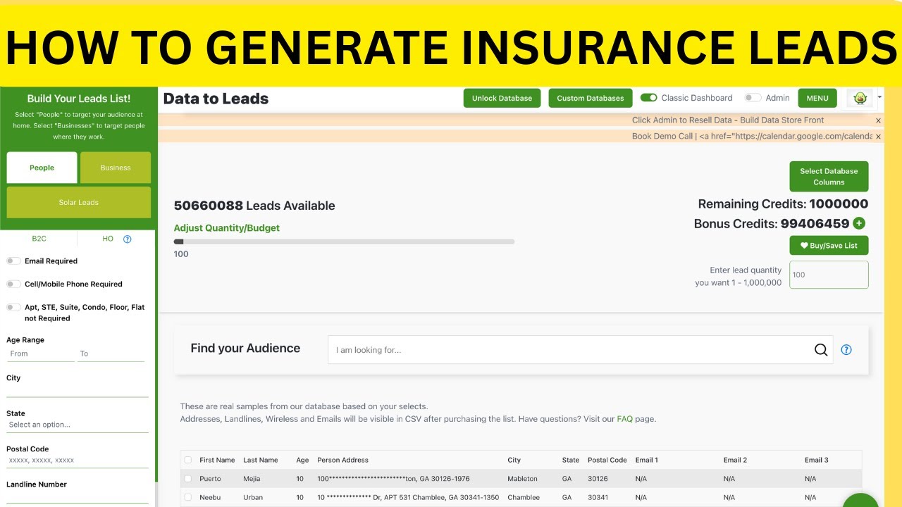 How to Generate Life Insurance Leads & Health Insurance Leads (2025 ...