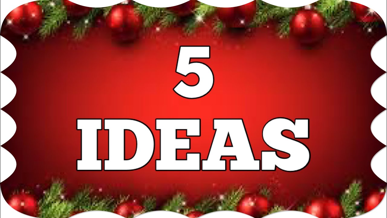 🎄5 Easy Christmas Decorations🎄DIY🎄 - YouTube