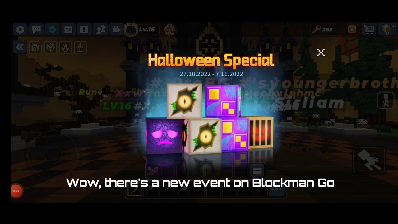 There's an event on Halloween BLOCKMAN GO - YouTube