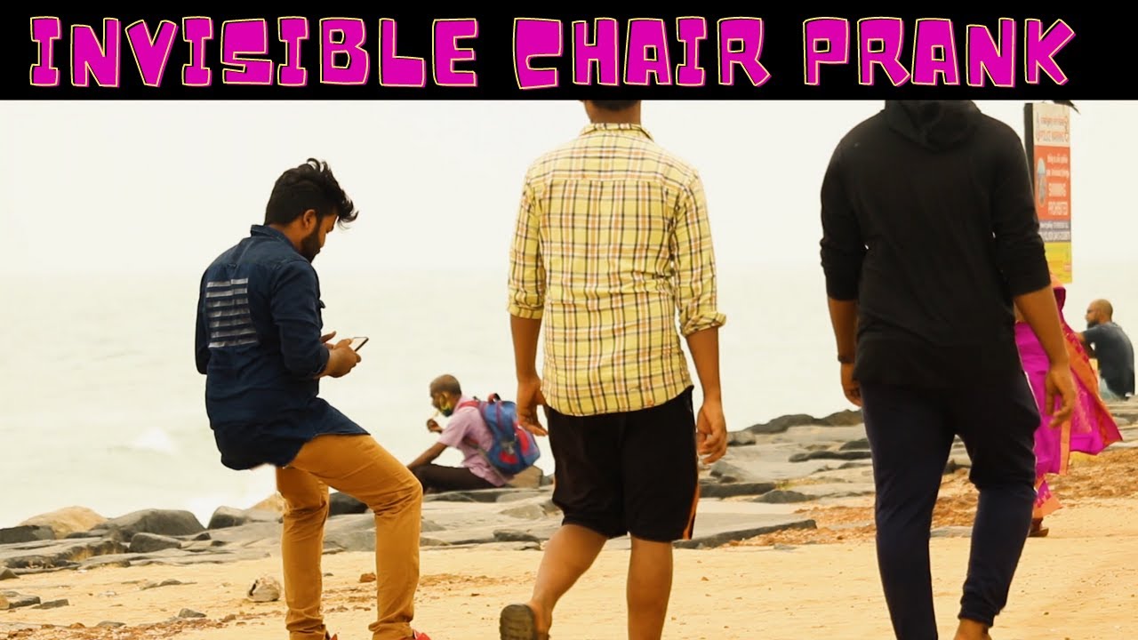 Invisible Chair Prank || People Getting Scared of this Prank || Happy ...