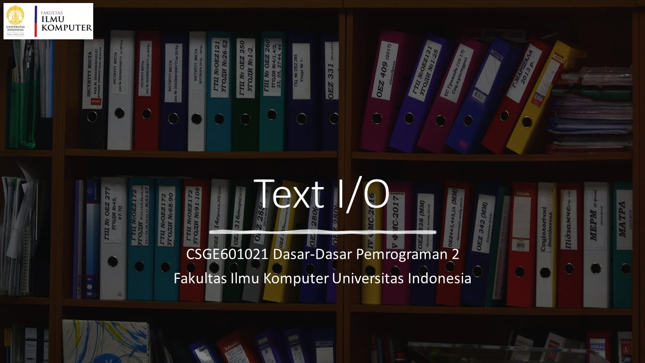 Ddp2 B 2022 Sesi Sinkronus Week 11 2 Text Io Youtube