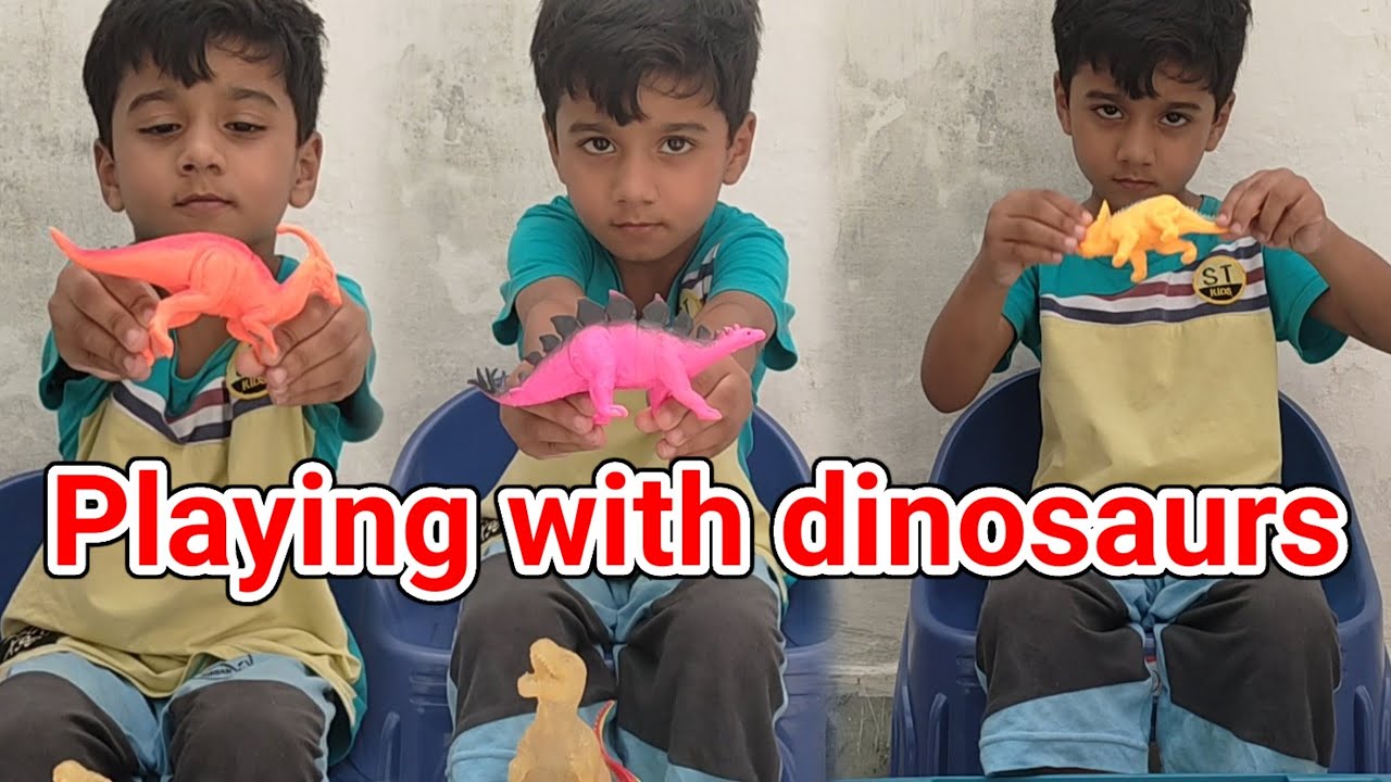 Playing with dinosaurs | Different types of dinosaurs - YouTube