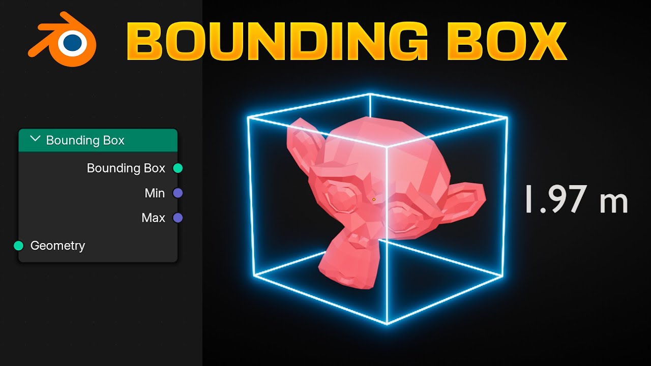 How To Use Bounding Box In Blender Geometry Nodes Measure Any Object Or Collection Youtube