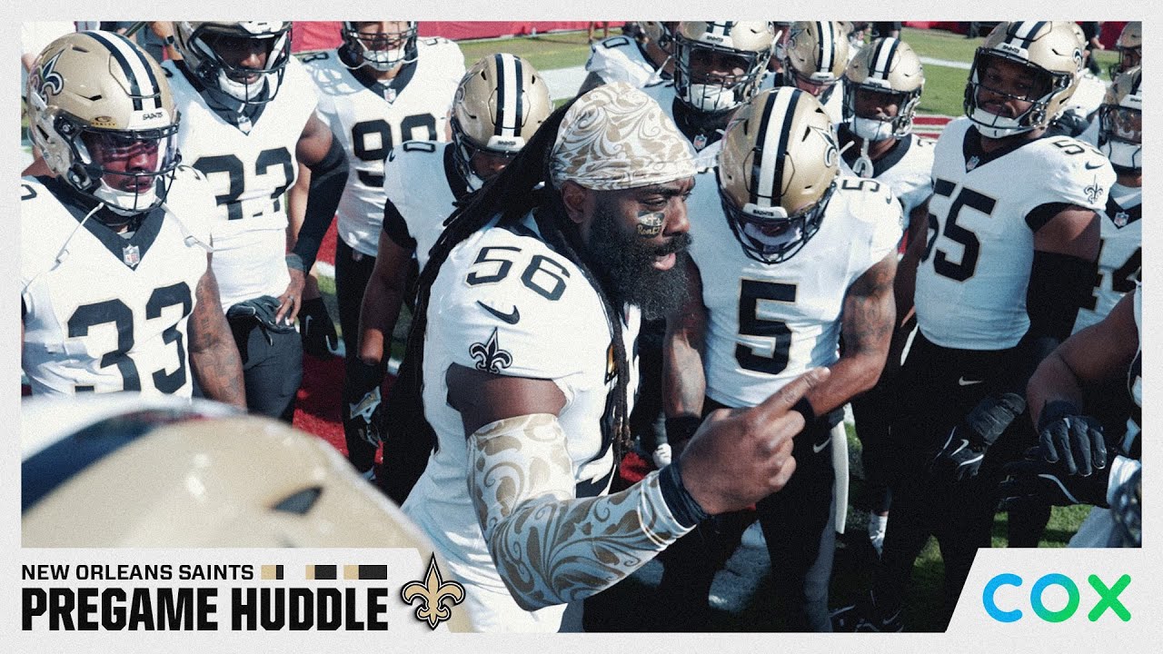 Saints Pregame Huddle at Bucs | 2024 NFL Week 18 - YouTube