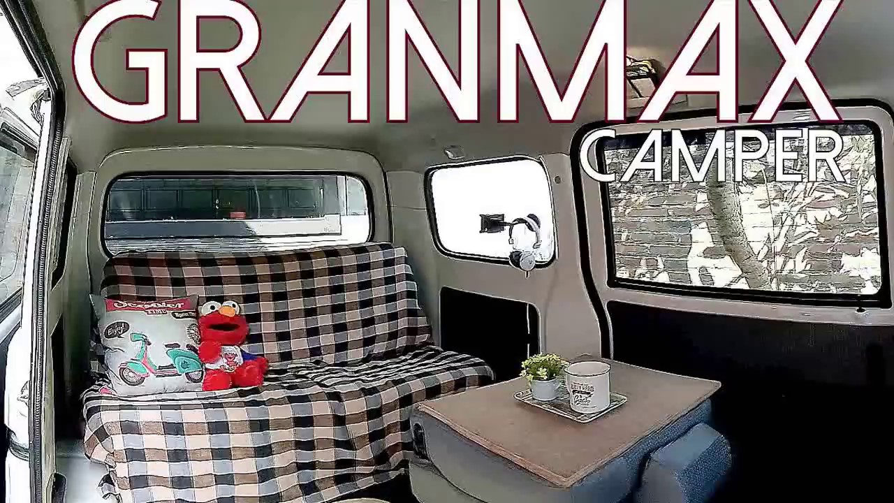 Gran Max simple setup camper - YouTube