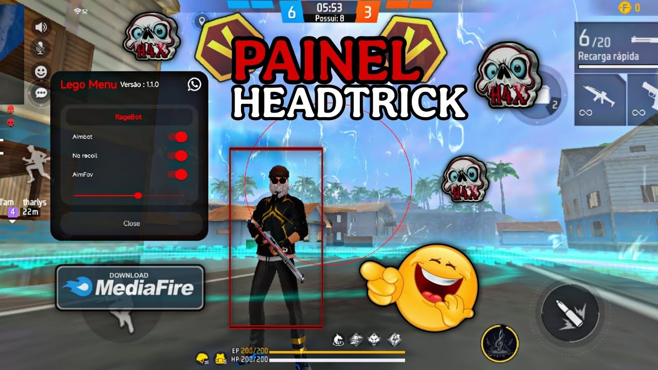 PAINEL EXTERNAL HEADTRICK ANDROID E IOS 😈 NOVO XIT FREE FIRE 🎯 | LINK ...