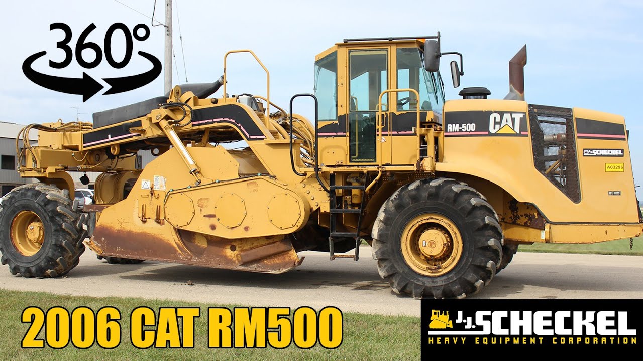 2006 Cat RM-500 Reclaimer, A03296, 360 - YouTube