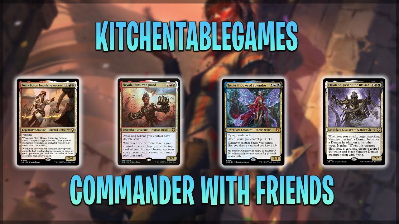 Nelly V Clavileno V Neyali V Tegwyll - MTG Commander Gameplay - Magic ...