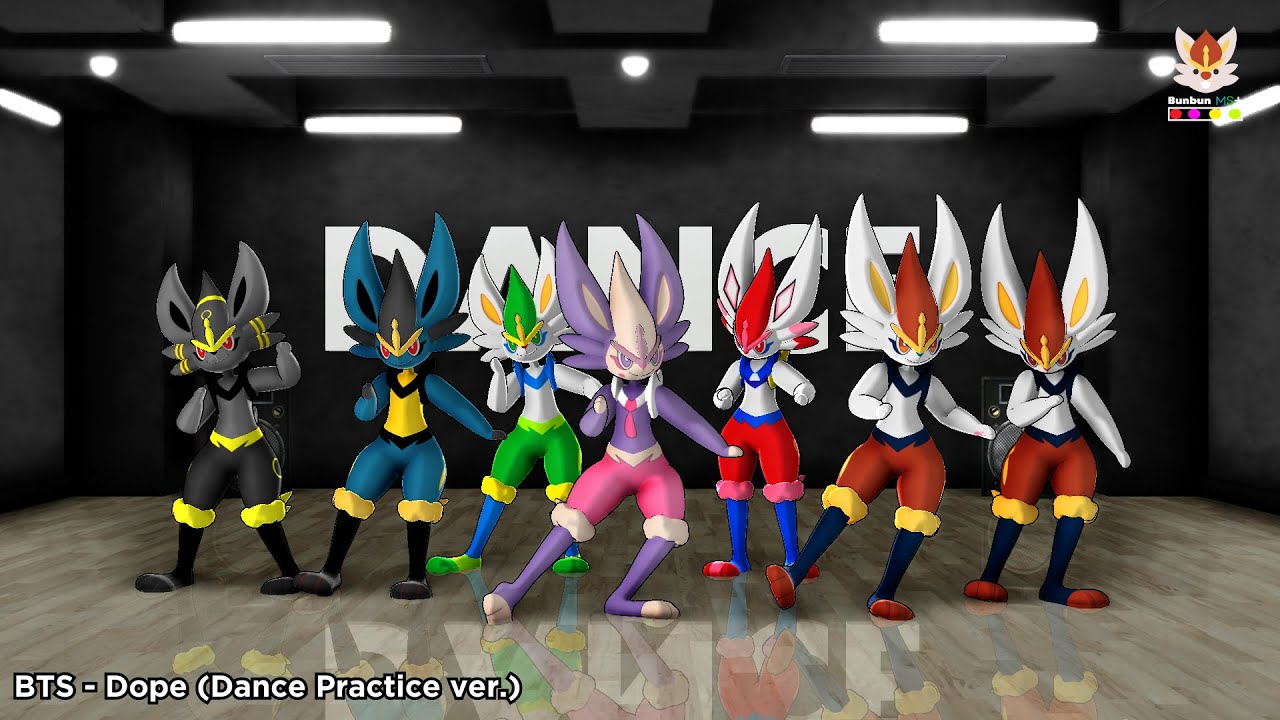 Cinderace 【MMD】BTS (방탄소년단) - Dope (DANCE PRACTICE VER.) - YouTube