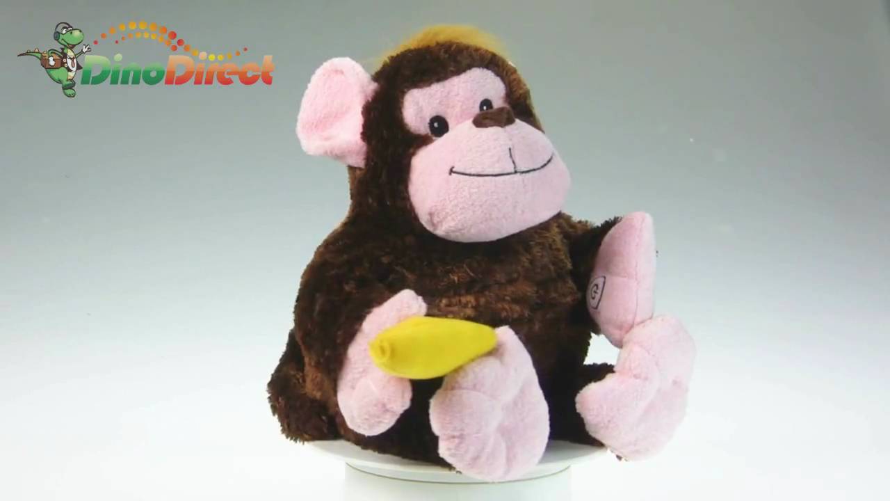 Plush Monkey Animal Vibrating Massager with Hot Cold Therapy ...