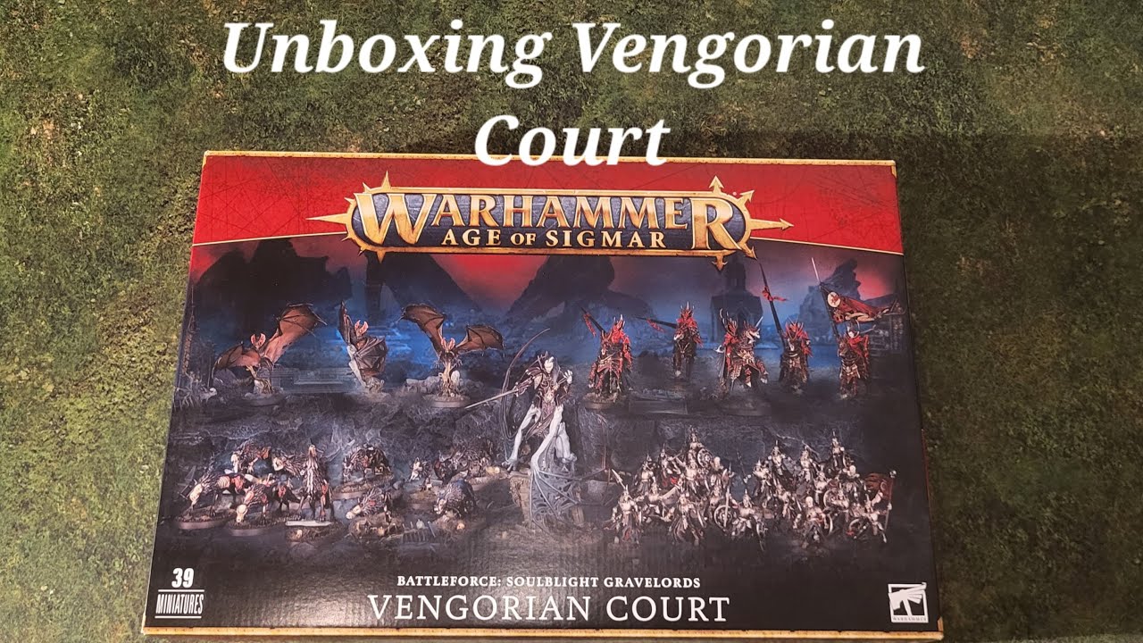 Age of Sigmar. Soulblight Gravelords Vengorian Court unboxing video ...