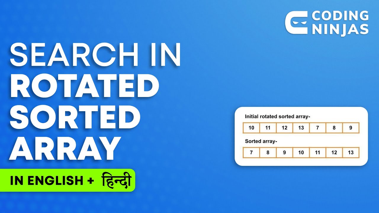 Search In Rotated Sorted Array Facebook Google Apple Microsoft DSA Search In Rotated Sorted Array Facebook Google Apple Microsoft DSA