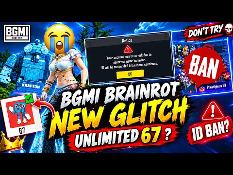 😭 BGMI Brainrot mein Unlimited Prestigious 67 glitch SE ID HUI BAN 😰