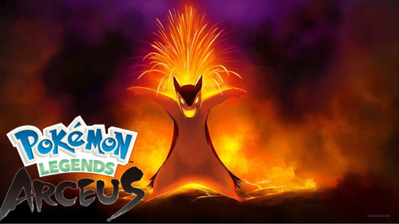 Pokemon Legends Arceus Evolving into Hisui Typlosion!!!!! - YouTube
