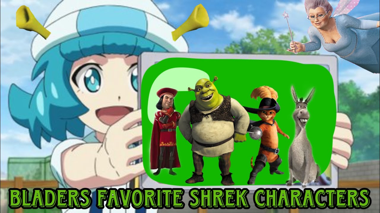 Beyblade Burst characters favorite Shrek characters - YouTube