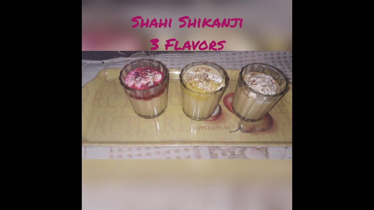 SHAHI SHIKANJI in 3 flavors/Indori shikanji/sarafa special/shahi lassi ...