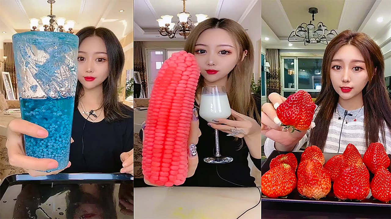 ASMR EATING SHOW - 💙 CRUNCHY EATING MOUTH SOUNDS - SATISFYING SOFT ...