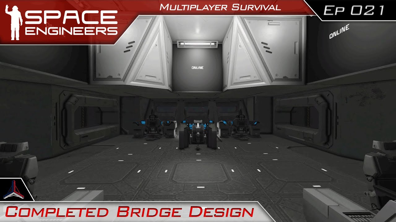 Completed Bridge Design | Space Engineers Survival - Modded Multiplayer ...