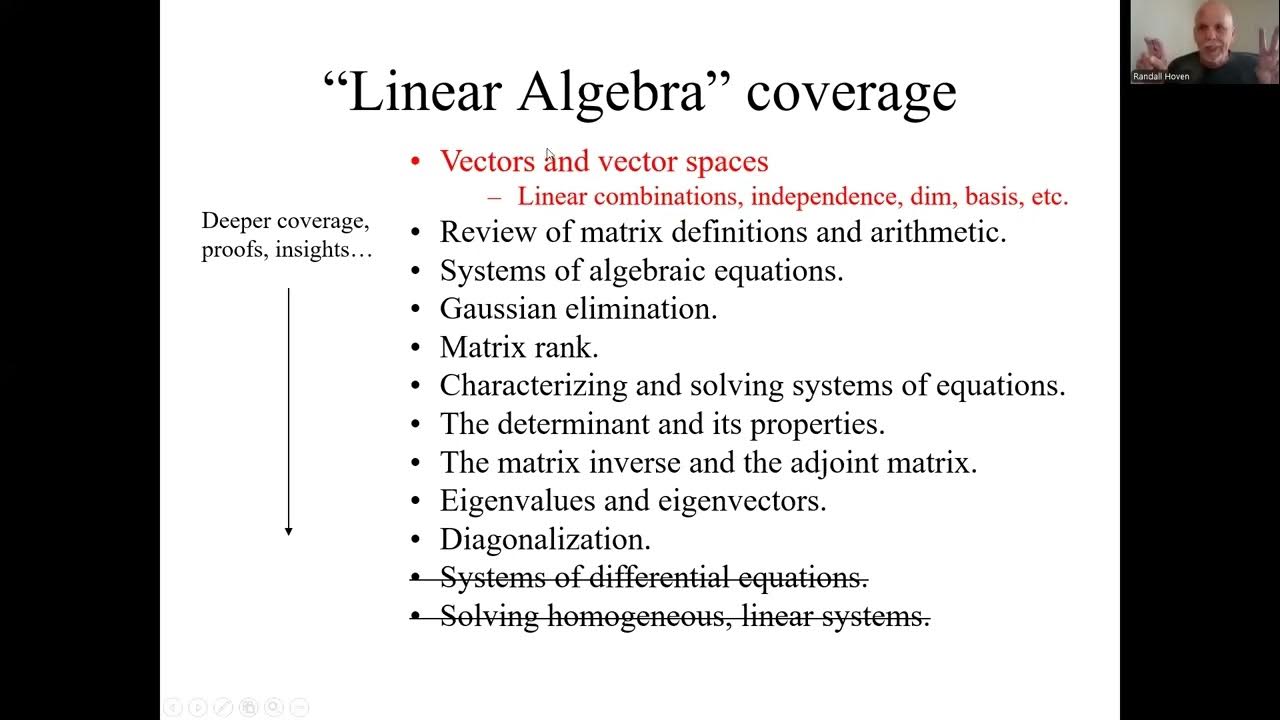 0.1 Intro to "Linear Algebra" - YouTube