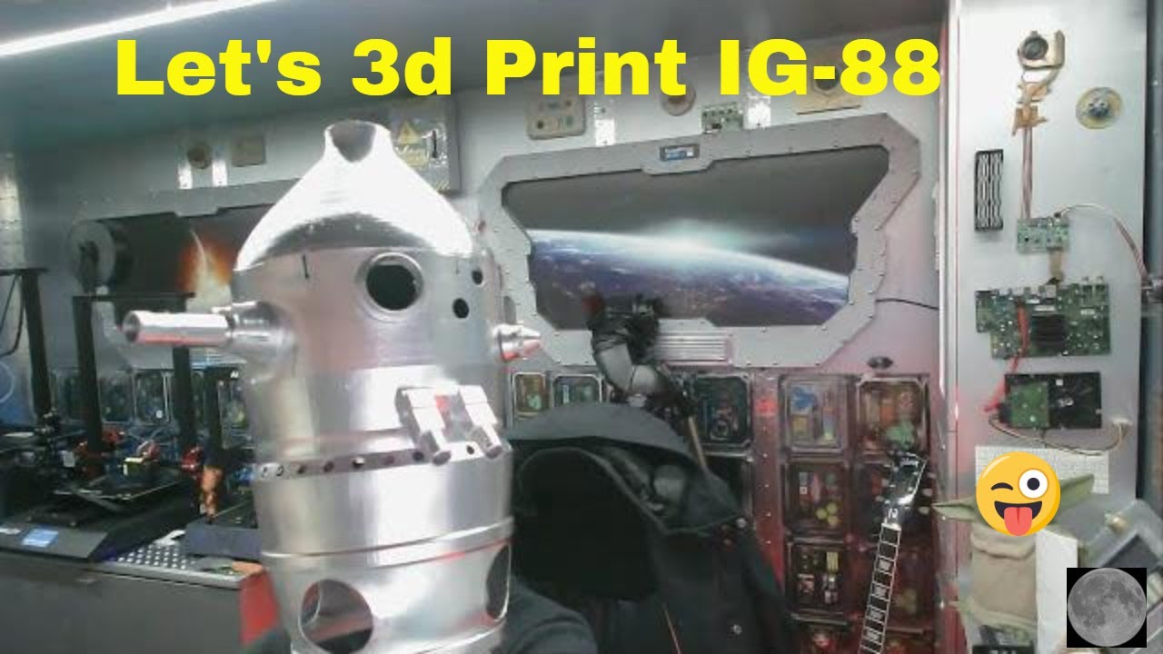 3D Printing IG-88 from Star Wars Time Lapse - YouTube