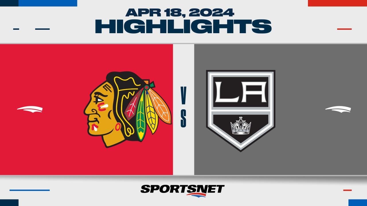 NHL Highlights | Blackhawks vs. Kings - April 18, 2024 - YouTube
