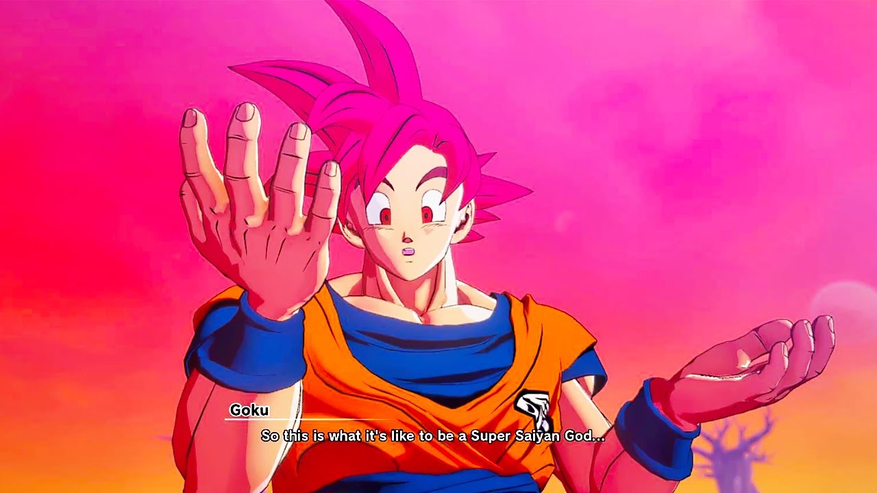 Goku Turns Super Saiyan God For The First Time - Dragon Ball Z Kakarot ...