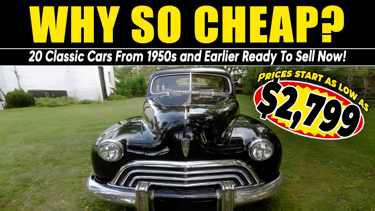 Must See Vintage Cars! 20 Classic Cars From 1950s and Earlier Ready To ...