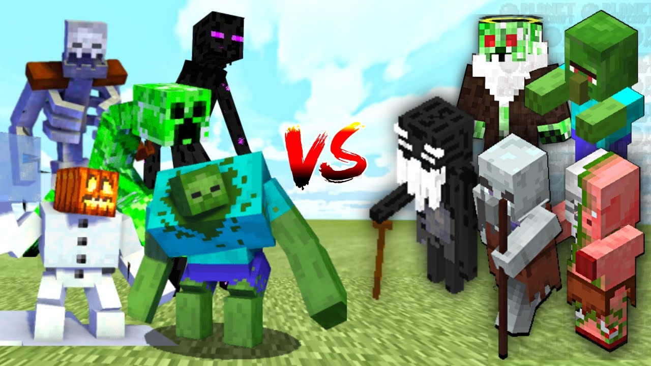 1 MUTANT CREATURE vs 100 OLD MOBS in Minecraft Mob Battle - YouTube