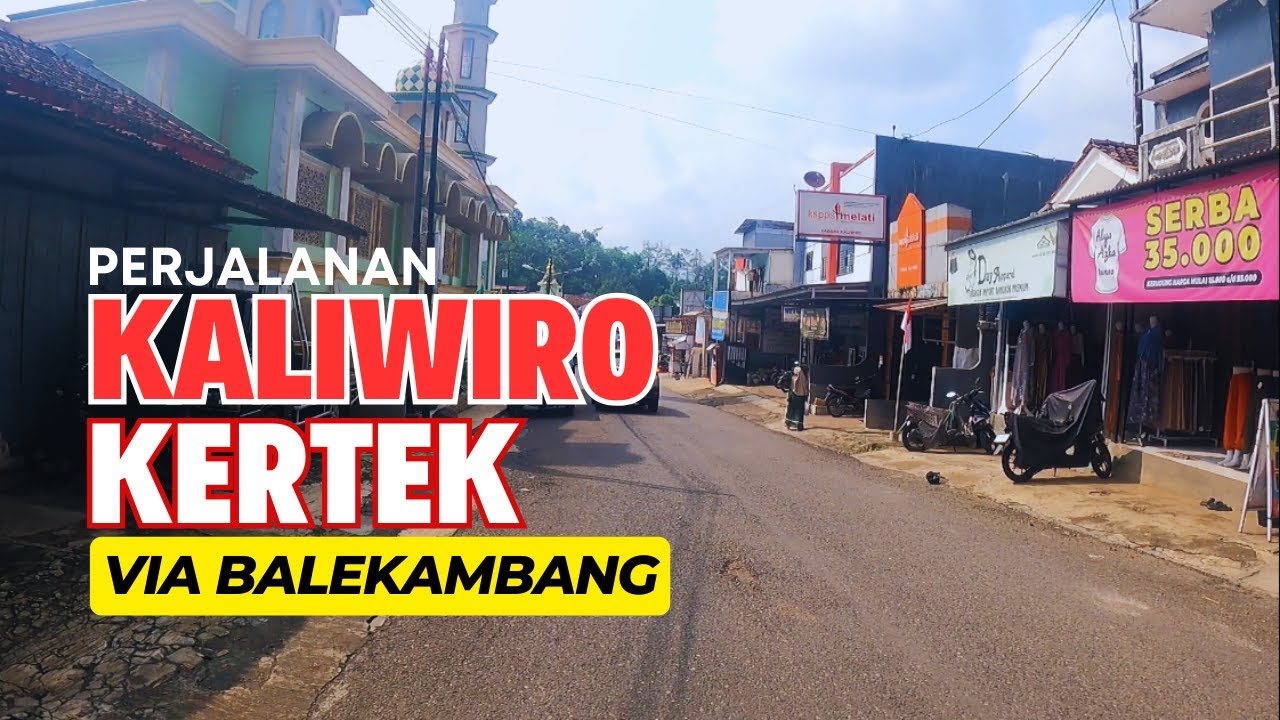 JALAN KALIWIRO KERTEK LEWAT BALEKAMBANG WONOSOBO, JALAN PEDESAAN ...