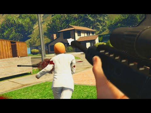 MLG GTA FPS QUICK-SCOPES! (GTA V Funny Moments)