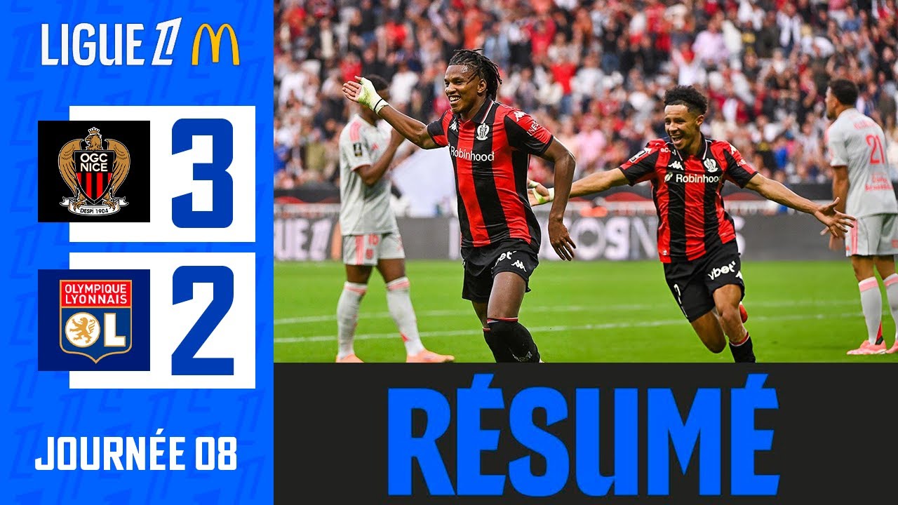 Nice - Lyon | 3-2 | Résumé | Ligue 1 2025 | lyon nice - YouTube