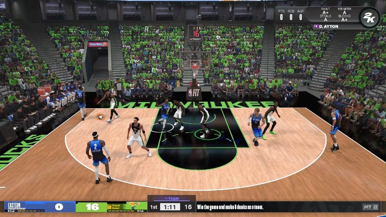 NBA 2K24 no look outlet pass - YouTube