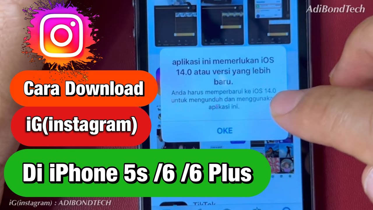 Cara Download dan install instagram di iPhone 5s iOS 12 - YouTube