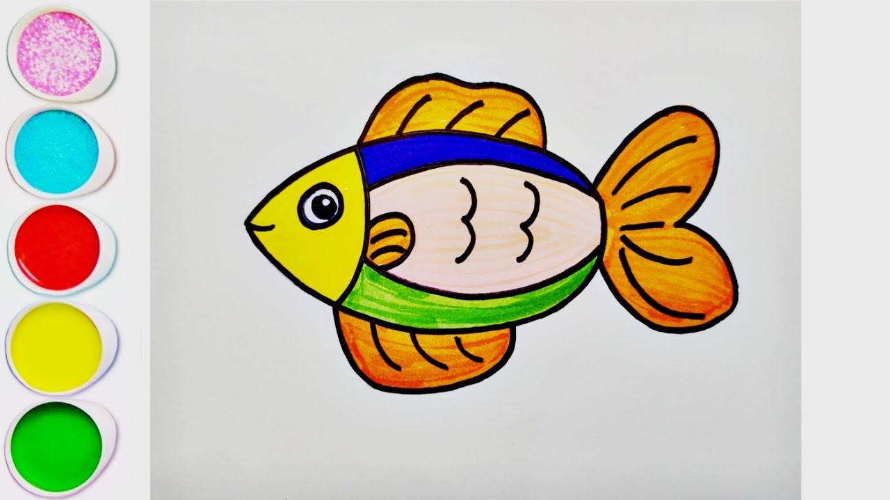 Fish Drawing easy || How to draw fish Drawing step by step || machhali ...