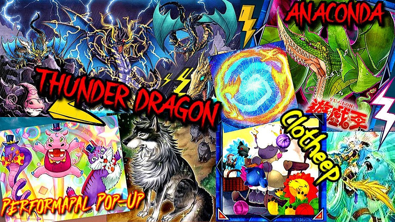 Thunder Dragon w/ Predaplant Anaconda, Clotheep, Performapal Pop-Up ⚡ 🐲 ...