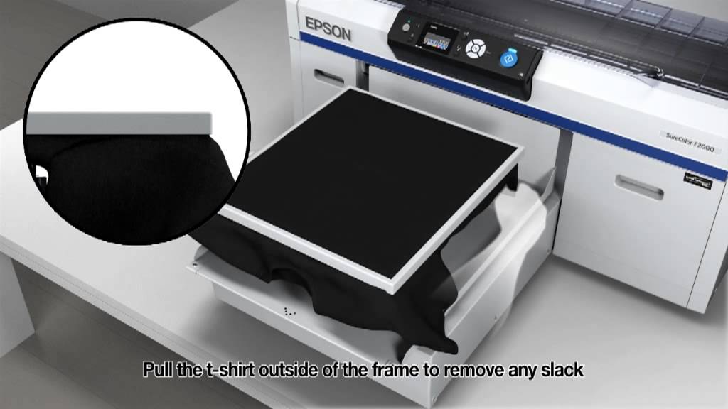 Epson SureColor SC F2000 - tisak na tekstil - YouTube