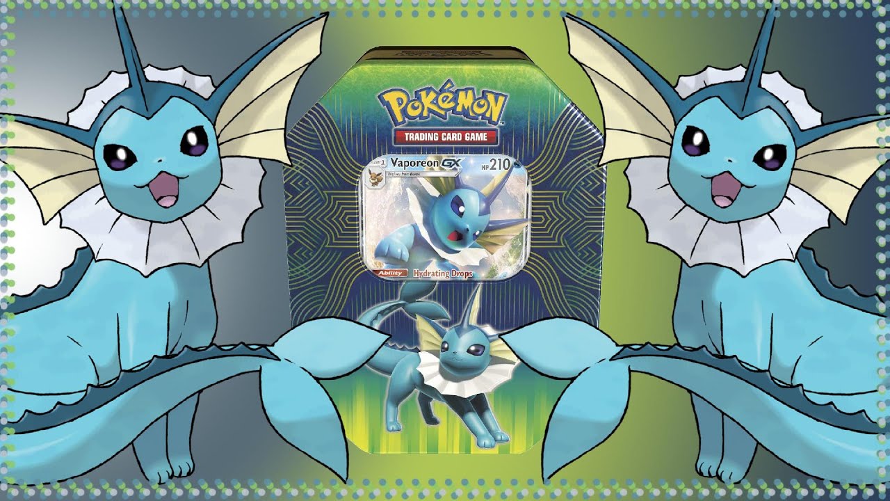 Vaporeon Tin (CHILL OPENING) - YouTube