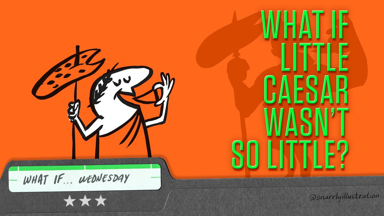 How to draw easy fast food Little Caesars - YouTube